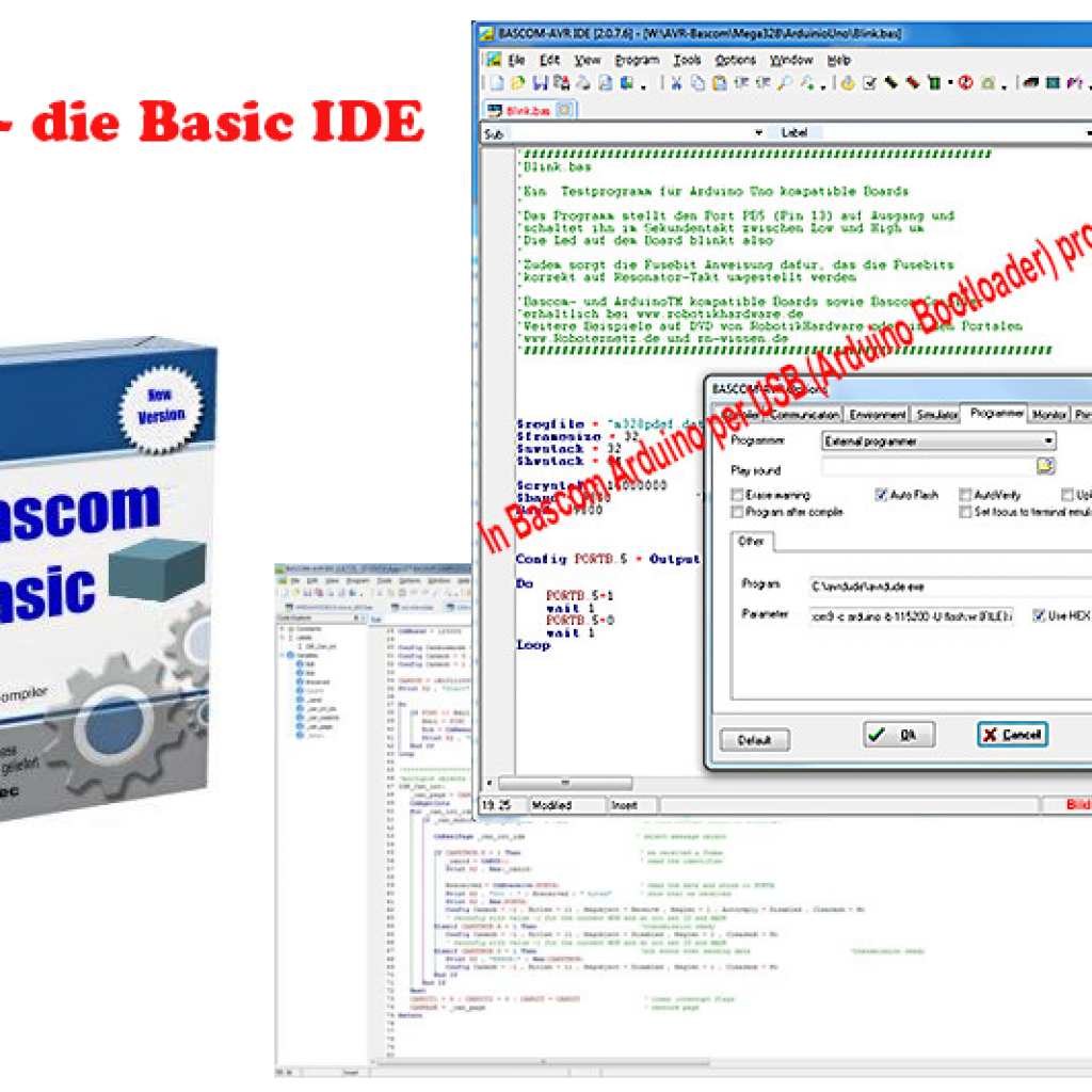Arduino mit Bascom programmieren - Mikrocontroller-Elektronik.de Arduino mit Bascom programmieren - Mikrocontroller-Elektronik.de