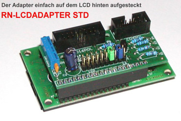 LCD Adapter für Standard LCD Display am Mikrocontroller