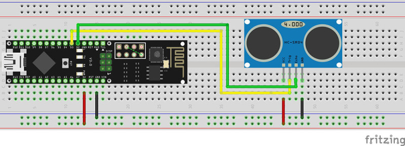 Ultraschallsensor HC-SR04 Entfernung mit Arduino messen