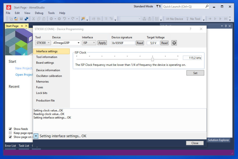 ISP-Programmer für Arduino,Bascom und Atmel-Studio in Windows 10