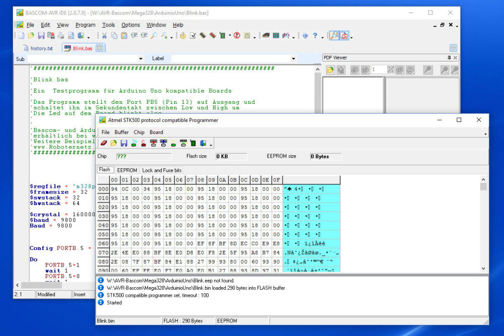 ISP-Programmer für Arduino,Bascom und Atmel-Studio in Windows 10 ISP-Programmer für Arduino,Bascom und Atmel-Studio in Windows 10