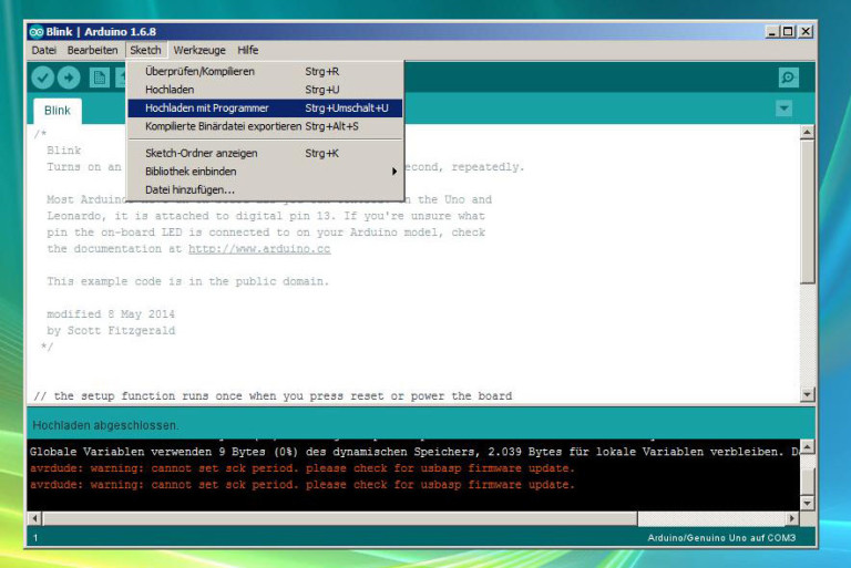USBasp-Programmer-arduino-programmieren-vista - Mikrocontroller-Elektronik.de