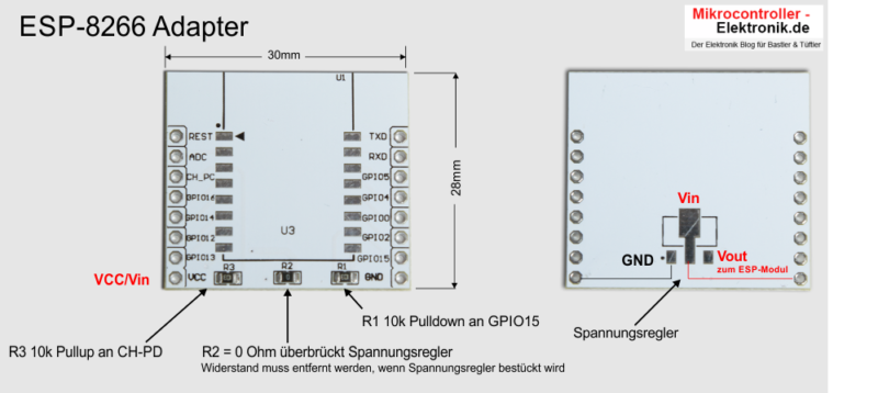 ESP12E-Tutorial und Beispielprojekte wie ESP12E-Adapter
