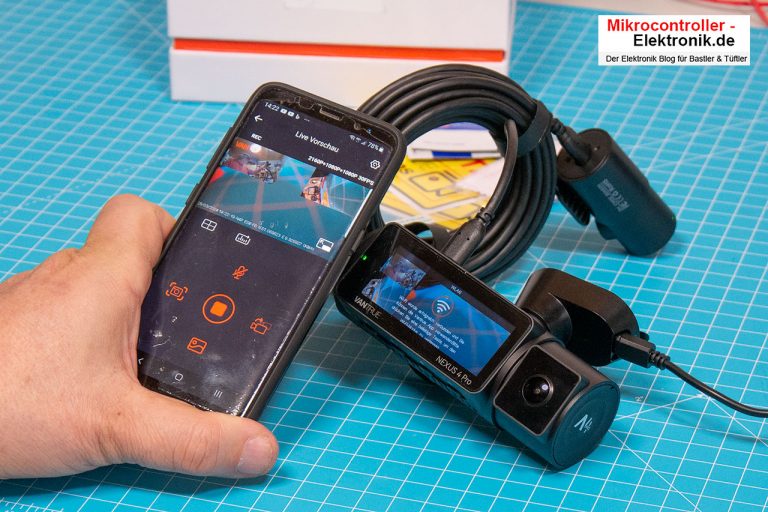 Vantrue N4 Pro 5G WiFi Dashcam mit GPS, WLAN und 3 Kameras im Test